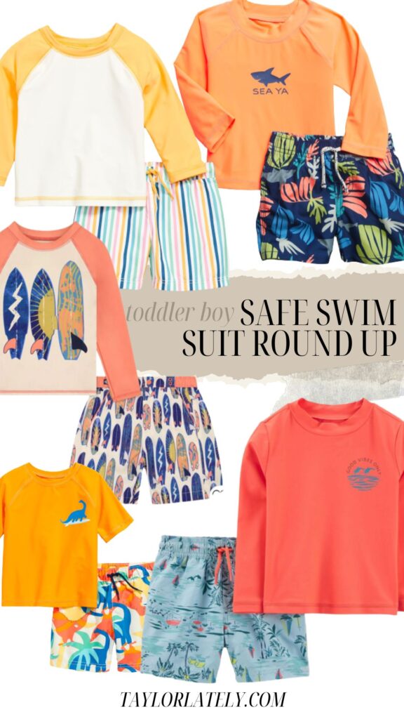 Toddler Boy Safe Swim Suit Round Up - Taylor, Lately